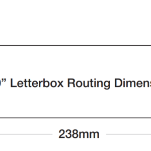 10" Silver Intumescent letterbox ABS Frame / Metal Flap SAA ...